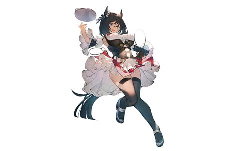 Wallpaper Girl Sexy Cleavage Thighhighs Long Hair Dress Legs