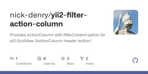 github nick denry yii2 filter action column provides actioncolumn