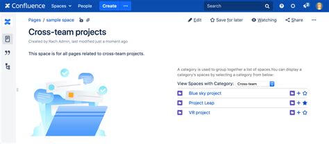 spaces list macro confluence data center and server 8 7 atlassian