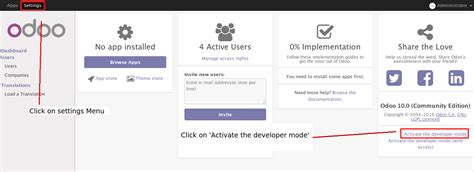 odoo 8 tutorial how to activate openerp developer mode