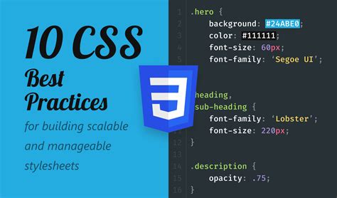 10 best practices for improving your css by ferenc almasi better