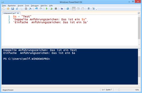 variablen in powershell namen werte datentypen windowspro