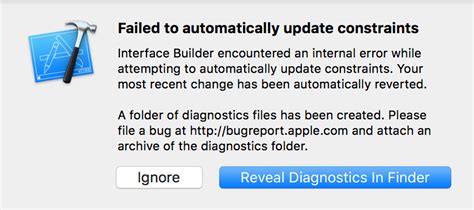 ios autolayout xcode storyboard reset to suggested constraints error