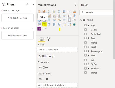 power bi visuals working with treemaps and tables