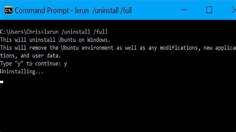 how to uninstall or reinstall windows 10 s ubuntu bash