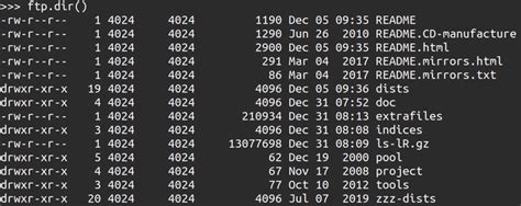 如何使用 python 列出 ftp 服务器中的所有文件和目录？ 码农参考