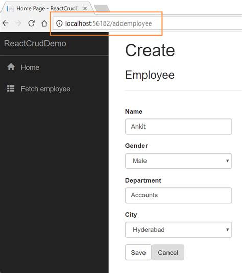 asp core 2 0 crud with react js and entity framework