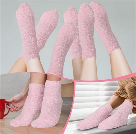 6pairs Ladies Women Winter Warm Soft Fluffy Bed Socks Lounge Slipper