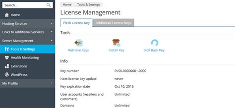 licenciamiento de plesk plesk onyx documentation