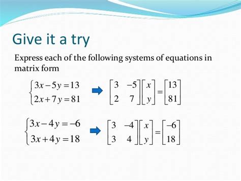 how to solve a system of equations with inverse matrices tessshebaylo