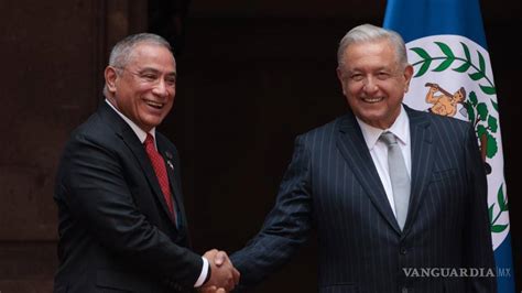 Recibe Amlo A Juan Antonio Briceño Primer Ministro De Belice