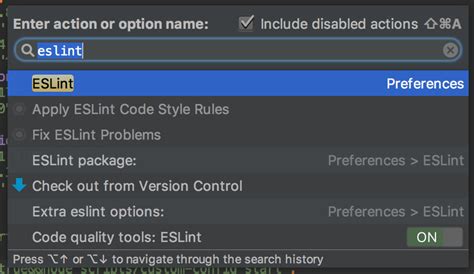 fix eslint problems in disabled actions ides support intellij