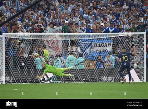 Lusail Qatar 18 12 2022 Penalty Shootout Kylian Mbappe Fra