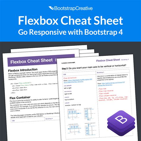 flexbox cheat sheet and bootstrap flex cheatsheet [free pdf download]