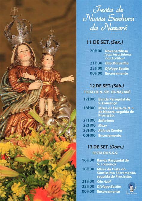 Paróquia Da Nazaré Diocese Do Funchal Programa Da Festa De Nossa