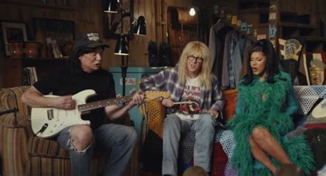 Cardi B Transforms Into Wayne World Stars For Super Bowl Uber Eats Ad