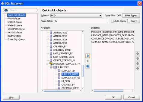 defining sql queries using view objects 11g release 1 11 1 1 7 1