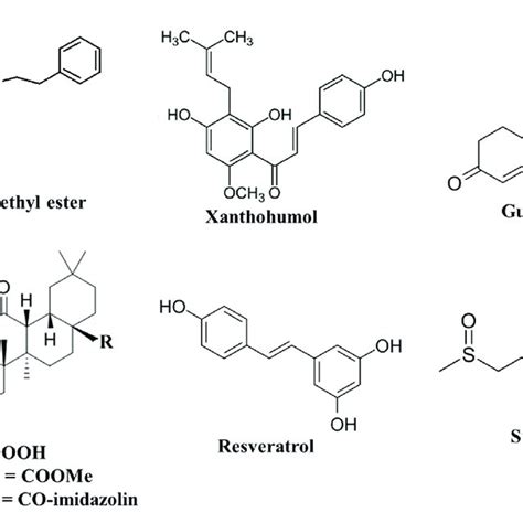 Structures Of Antioxidant Phytochemicals With Potential Effects On