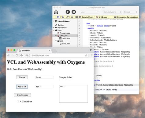 the delphi vcl comes to oxygene