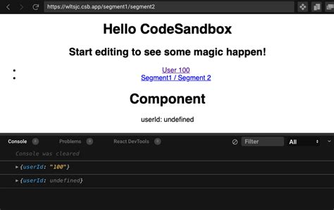 reactjs aren t the value that useparams returns defined stack overflow
