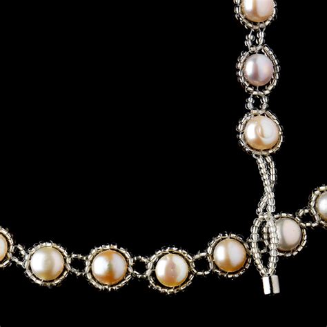 Natural Freshwater Pearl Necklace And Magnetic Clasp Bracelet 9014