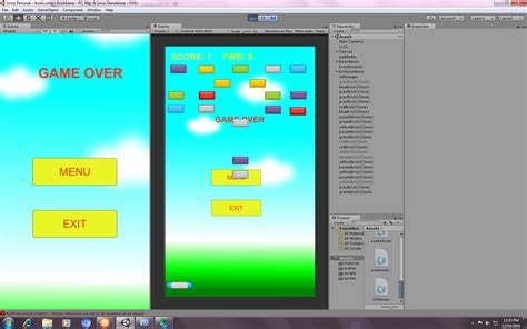 c unity ui text underlap with gameobject and nullreference in timer
