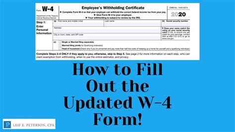 Download And Fill Out W4 2020 Free