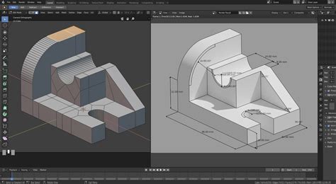 blender 2 8 blueprint creation with measureit addon blendernation