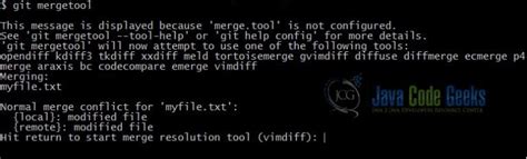 git mergetool example examples java code geeks 2022