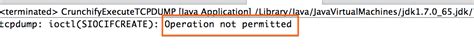 how to execute tcpdump linux command using java process