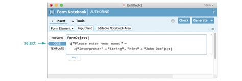 create form like content in a notebook—wolfram language documentation