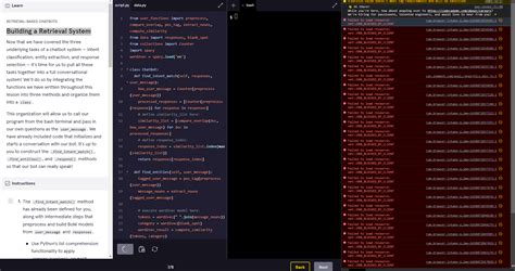 build chatbots with python skill path blocked by client bug