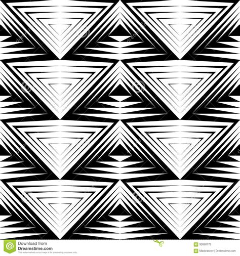 Seamless Triangle Pattern Stock Vector Illustration Of Simple 92660176