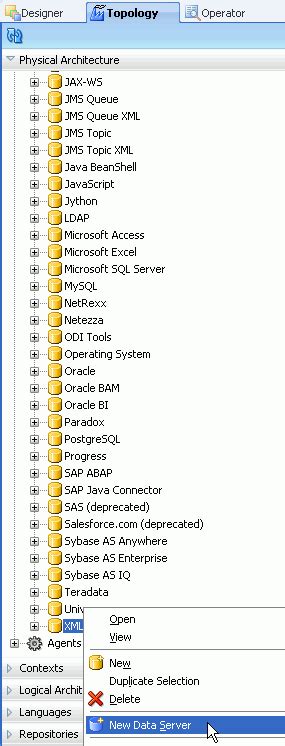 odi11g creating an odi project developing an odi xml to