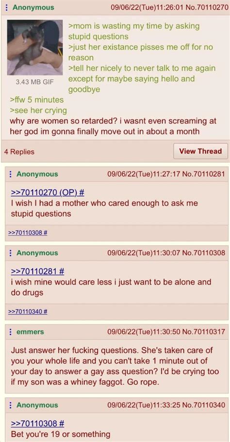 Anon Hates His Mom R Greentext Greentext Stories Know Your Meme