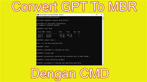 gpt to mbr cmd convert gpt drive into mbr using command prompt cmd