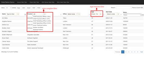 dotnet core datatables grid by dynomix codecanyon
