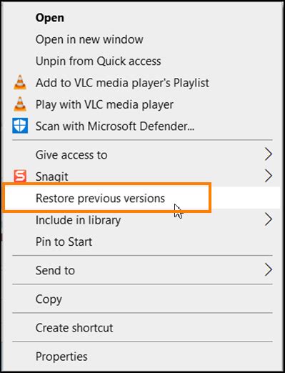 what does restore previous versions windows 10 halolasopa