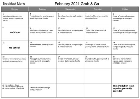 school lunch program menus sanford b dole middle school