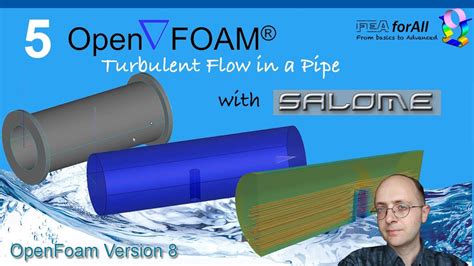 [openfoam tutorial 5] turbulent flow in a pipe with salome as mesher