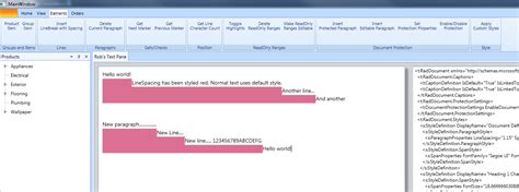 insert linebreak with padding to a given position code sample in ui