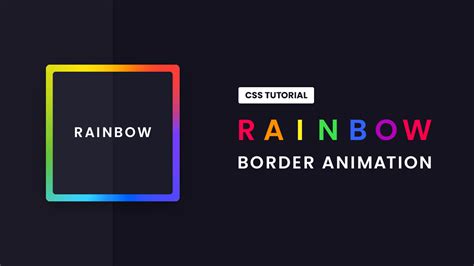 rainbow border animation css css gradient border coding artist