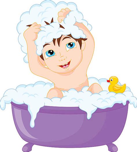 Taking A Bath Clip Art Vector Images And Illustrations Istock