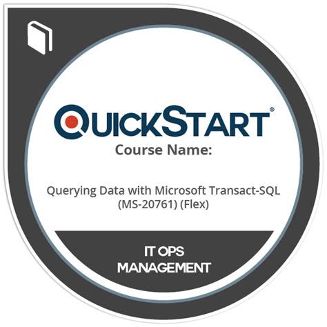 querying data with microsoft transact sql ms 20761 flex credly