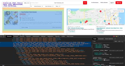 scraping yelp data with python and beautiful soup