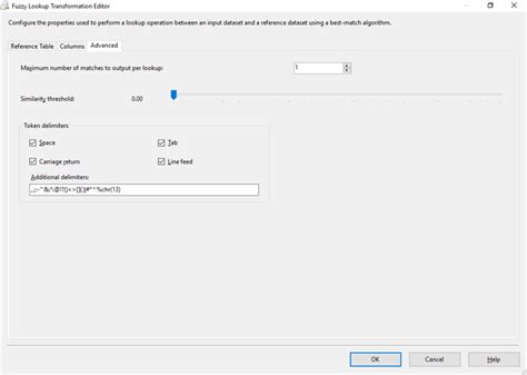 fuzzy transformation and fuzzy grouping in sql server