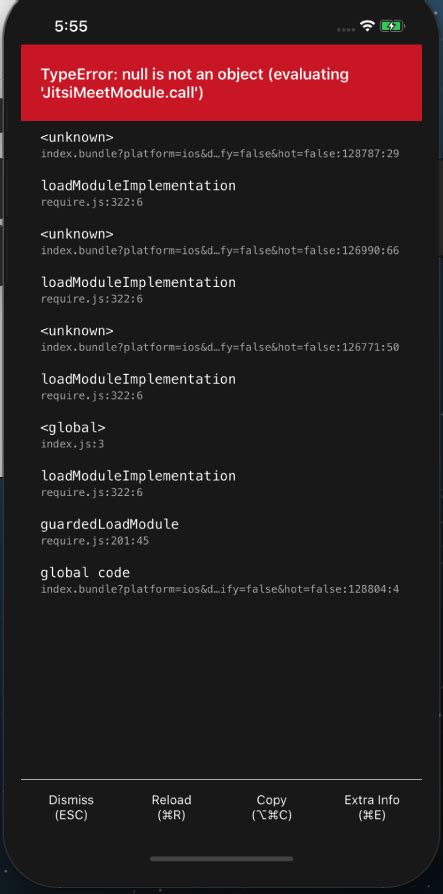 javascript react native jitsi meet null is not an object evaluating