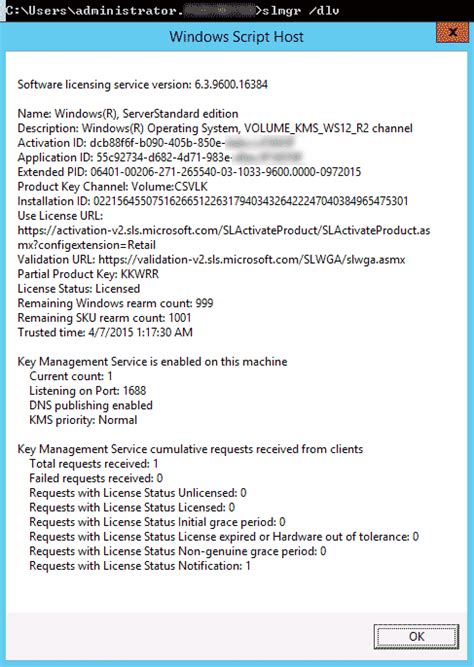 volume activation for windows configuring kms with ad roles for