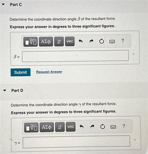 Solved Determine The Coordinate Direction Angle β Of The